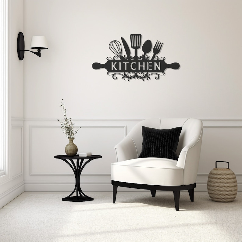 Unique Kitchen Wall Decor-modern Metal Wall Art for Home-contemporary ...