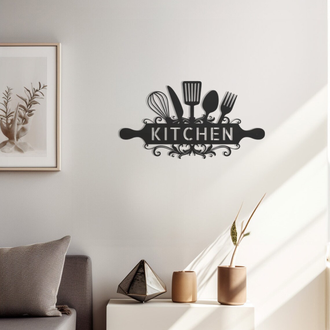 Unique Kitchen Wall Decor-modern Metal Wall Art for Home-contemporary ...