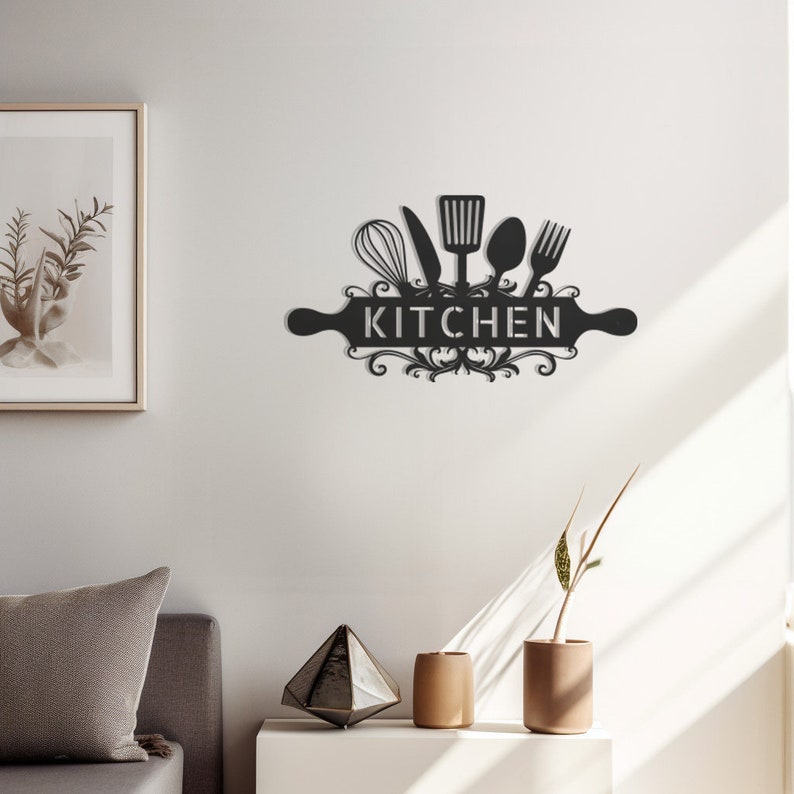 Unique Kitchen Wall Decor-modern Metal Wall Art for Home-contemporary ...