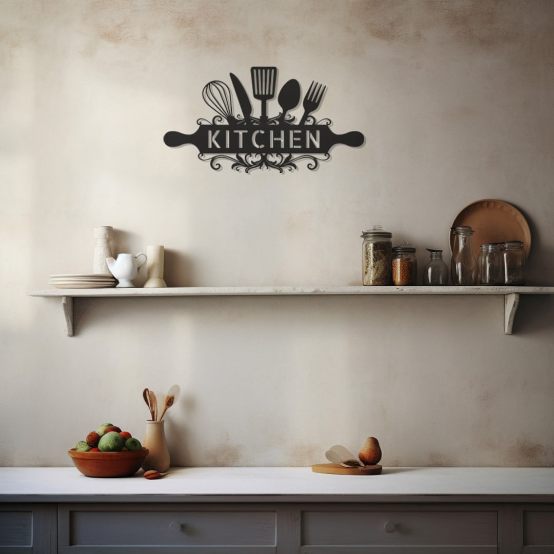 Unique Kitchen Wall Decor-modern Metal Wall Art Home-contemporary ...