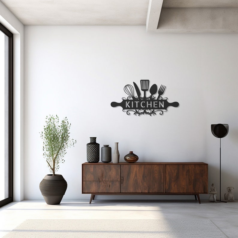 Unique Kitchen Wall Decor-modern Metal Wall Art for Home-contemporary ...