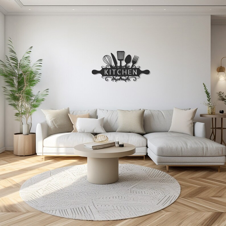 Unique Kitchen Wall Decor-modern Metal Wall Art for Home-contemporary ...