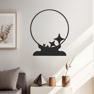 Magic Sphere Metal Wall Decor, Crystal Ball Inspired Home Accent - Etsy