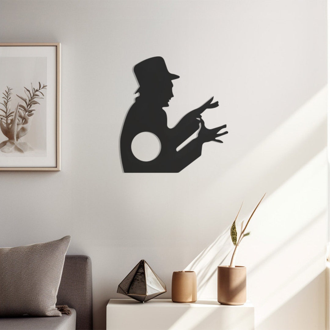 Magician Metal Wall Art, Halloween Mystical Decor - Etsy
