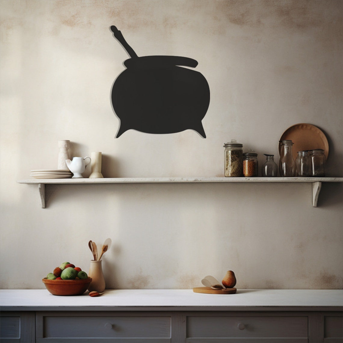 Witch's Cauldron Metal Wall Art, Mystical Wall Decor, Magical Potion ...