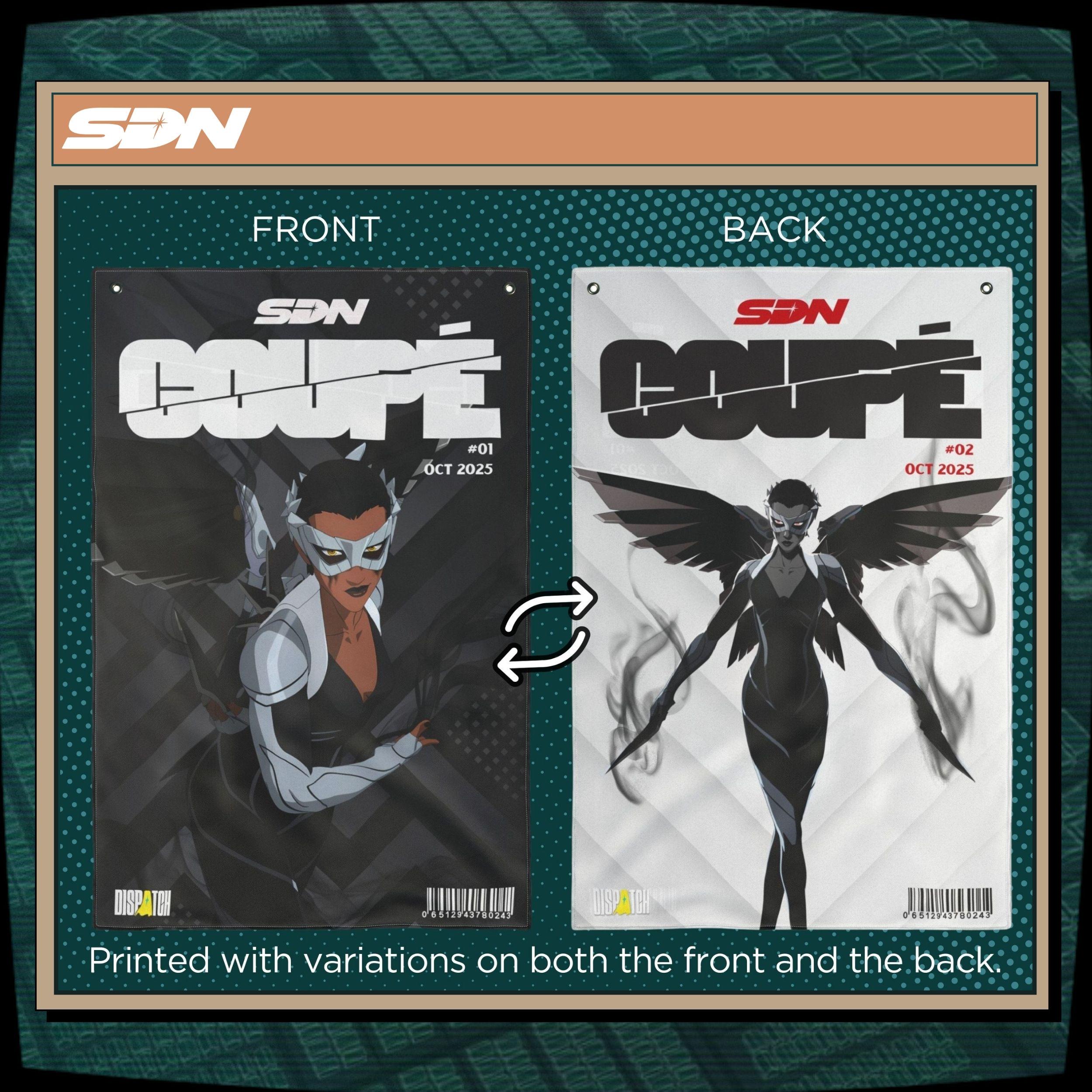 Dispatch Character Fabric Posters - Double Sided Wall Art, Video Game ...
