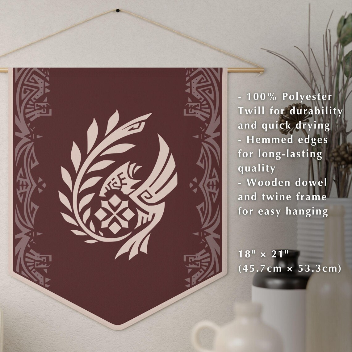 MH 6th Fleet Banner - Forbidden Lands Research Flag, Monster Hunter ...