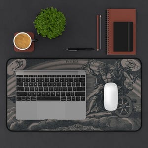 Mythology Zeus Desk Mat Art Vintage Classic | Dark Academia Elegant ...
