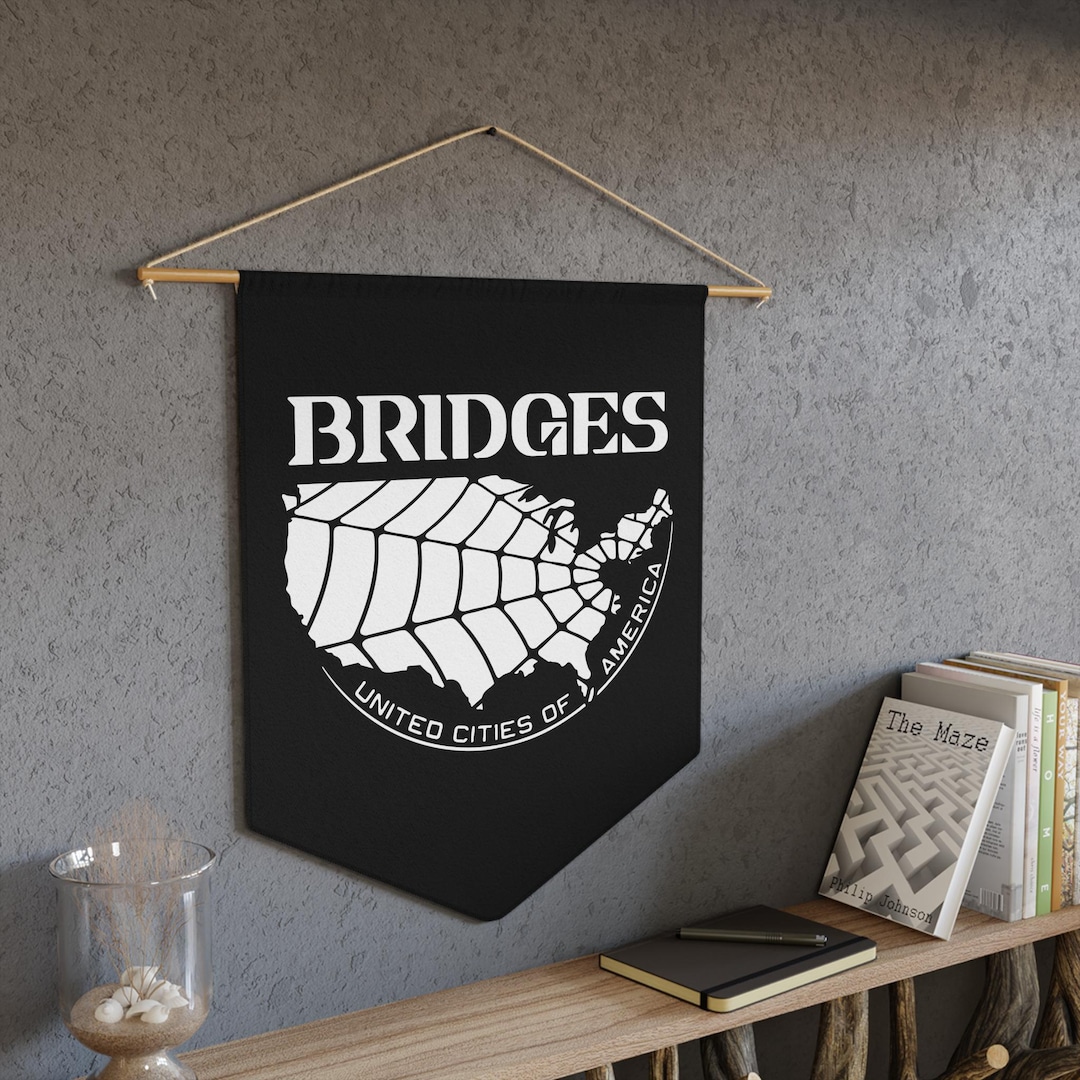 BRIDGES Logo Banner Pennant Flag, DS Inspired, Sci-fi Gaming Room Decor ...
