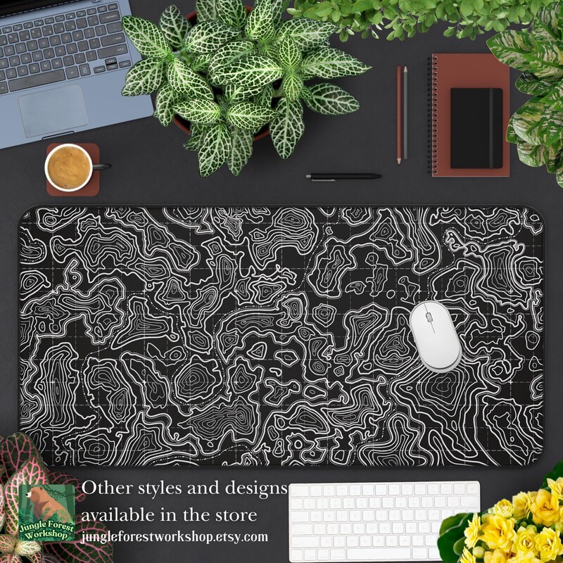 White Topo Mousepad - Etsy