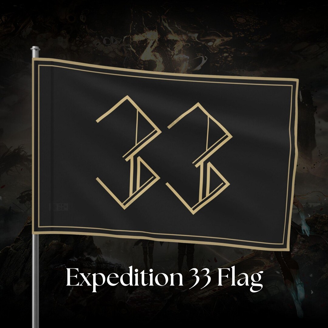 Expedition 33 Flag Replica - Save Spot - Clair Obscur Inspired Cloth ...