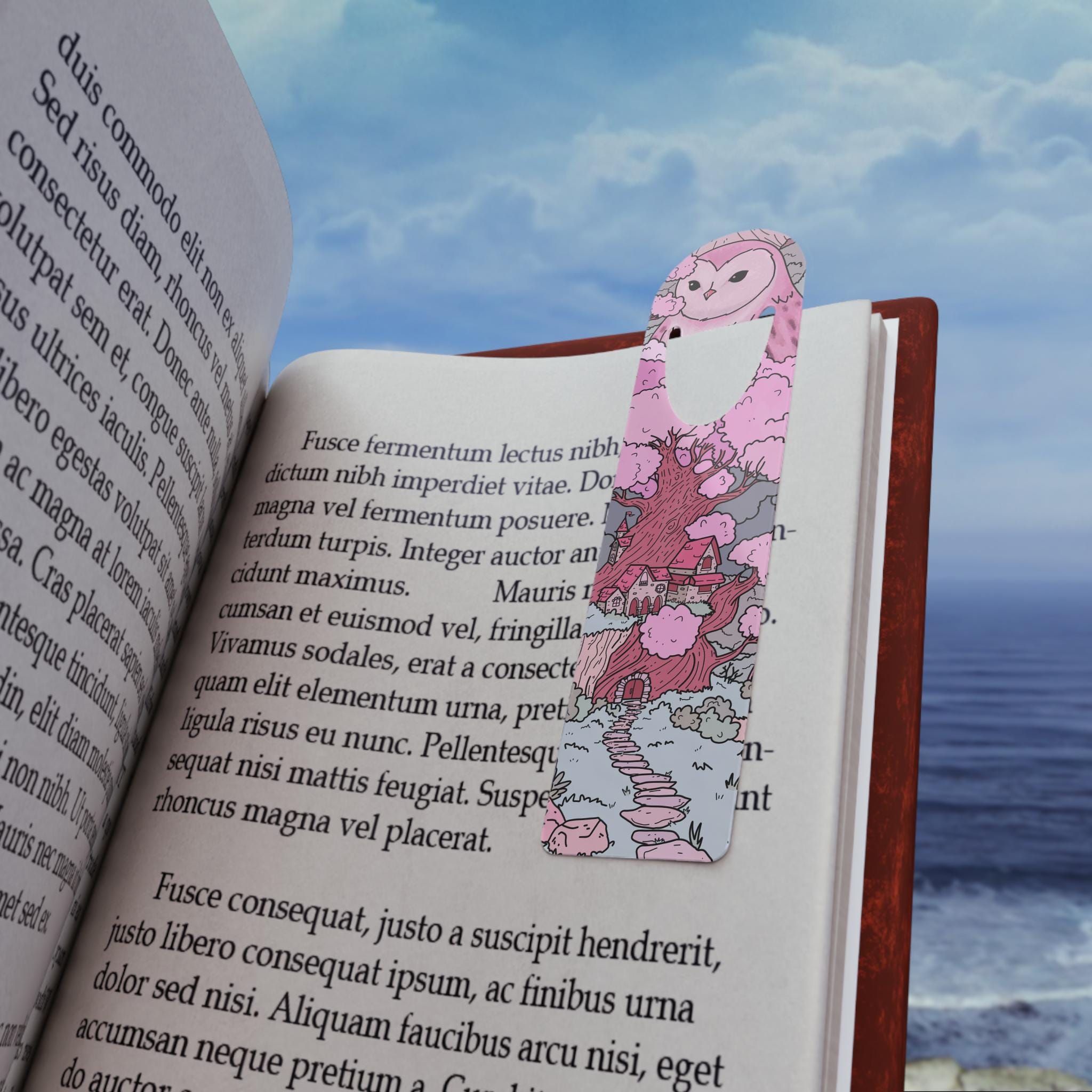 Cozy Giant Animal Bookmark, Metal, Relaxing Fantasy Nature Art, Book ...