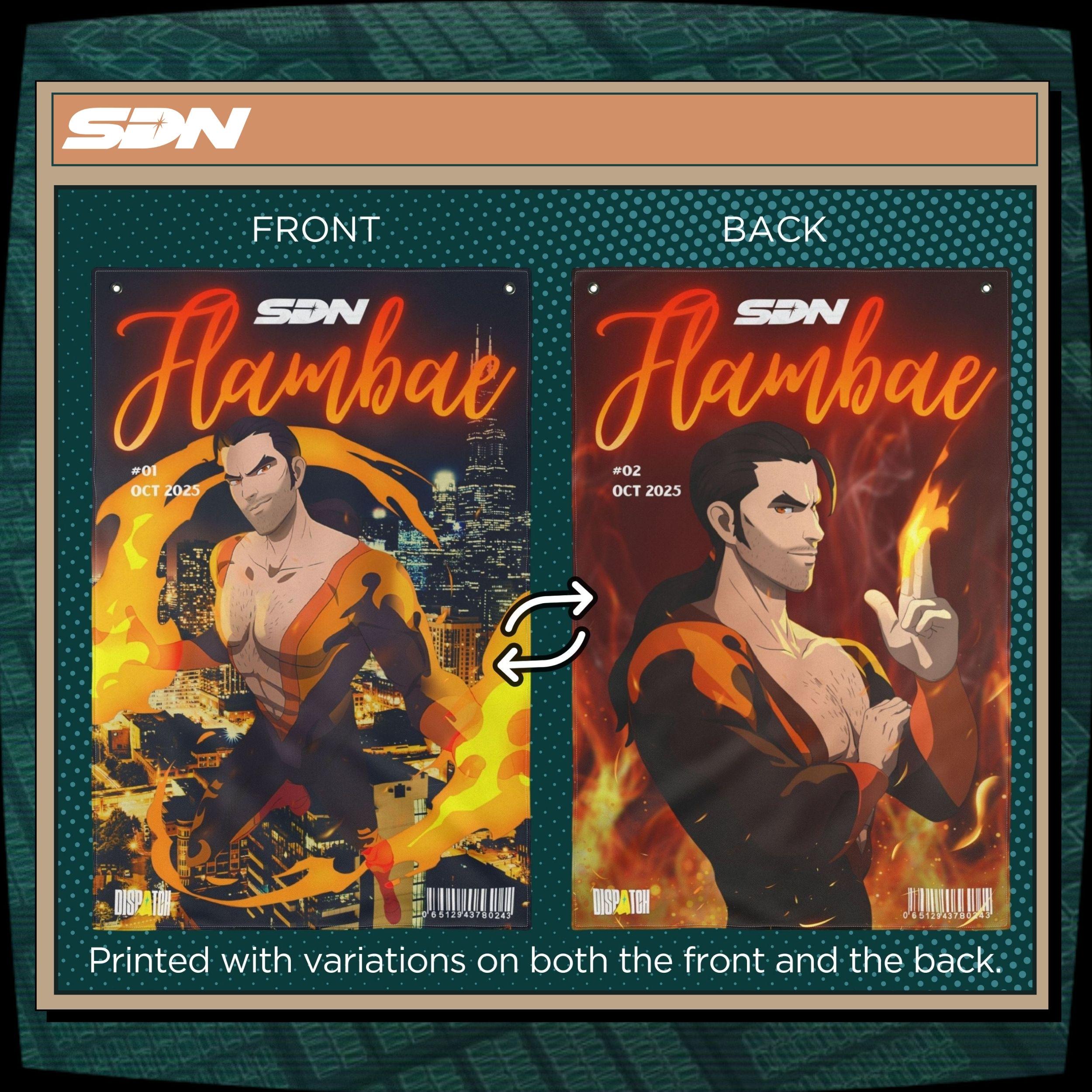 Dispatch Character Fabric Posters - Double Sided Wall Art, Video Game ...