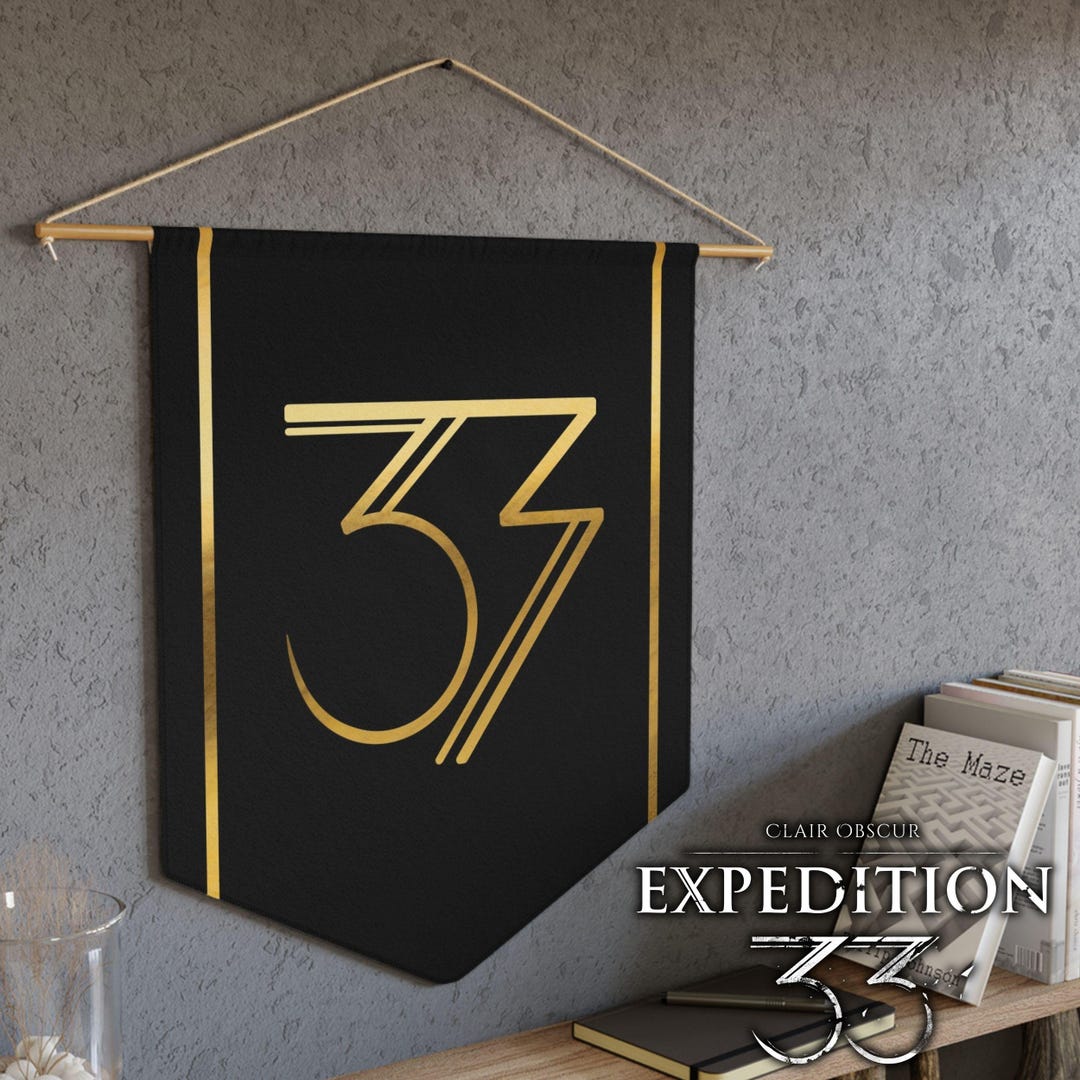 Expedition 33 Banner Pennant - Clair Obscur Inspired RPG Wall Flag ...