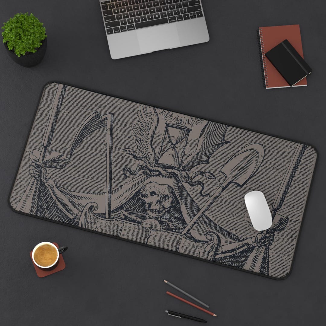 Memento Mori Desk Mat Vintage Classic Dark Academia Elegant Gothic ...