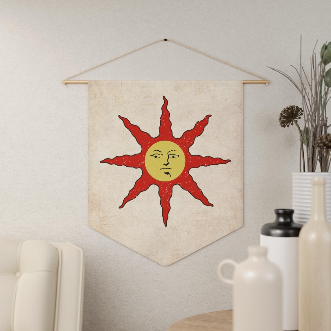 Warrior of Sunlight- Dark Souls Inspired Banner Fantasy Wall Flags ...
