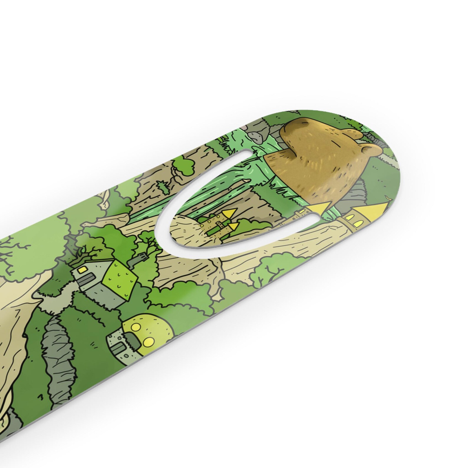 Cozy Giant Animal Bookmark, Metal, Relaxing Fantasy Nature Art, Book ...