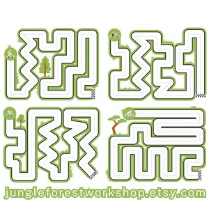 Pencil Control Road Tracing Cute Animals in Cars Pre Writing Printable ...