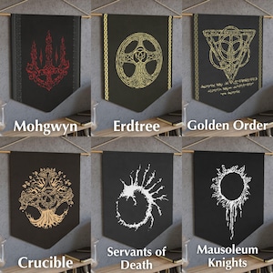 Elden Ring Inspired Faction Banners - Medieval Fantasy Wall Flags, Wall ...