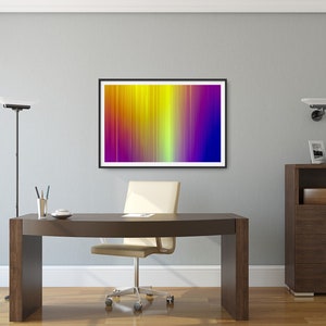 Chromatic Elevation: Set of Five Striped Abstract Color Gradients. - Etsy