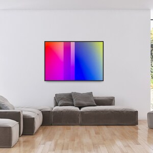 Chromatic Elevation: Set of Five Striped Abstract Color Gradients. - Etsy