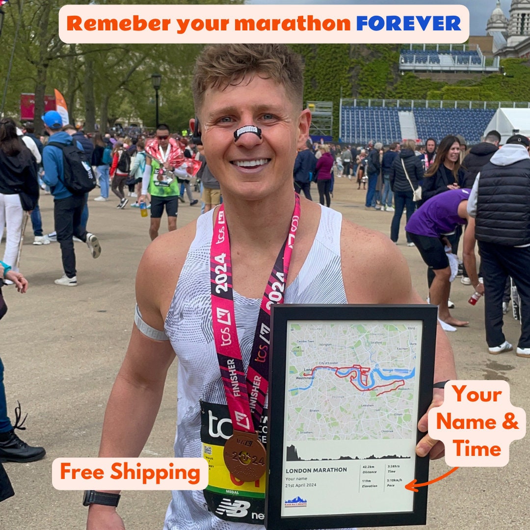 Personalised Thames Trail Ultra Poster FREE Shipping - Etsy