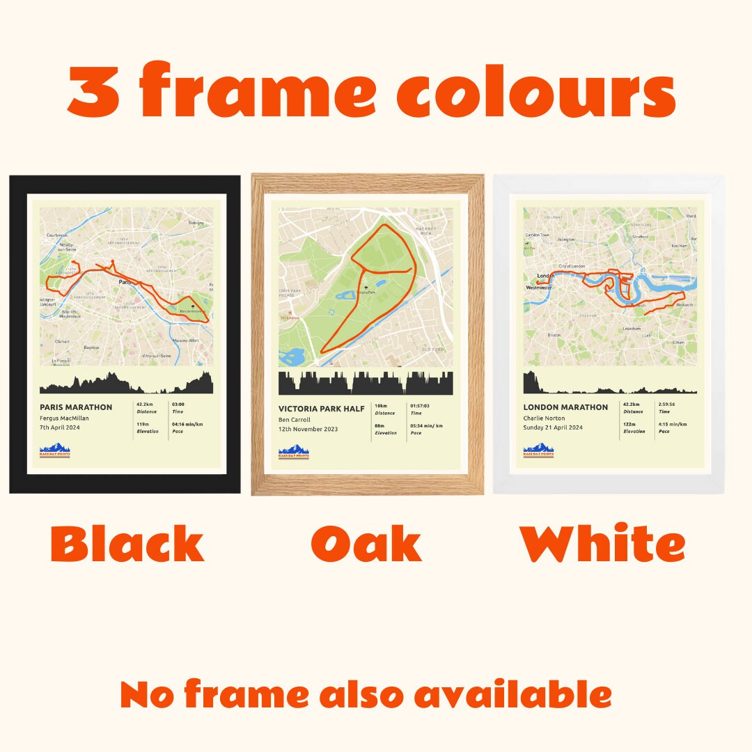 Personalised Boston Marathon Poster FREE Shipping - Etsy