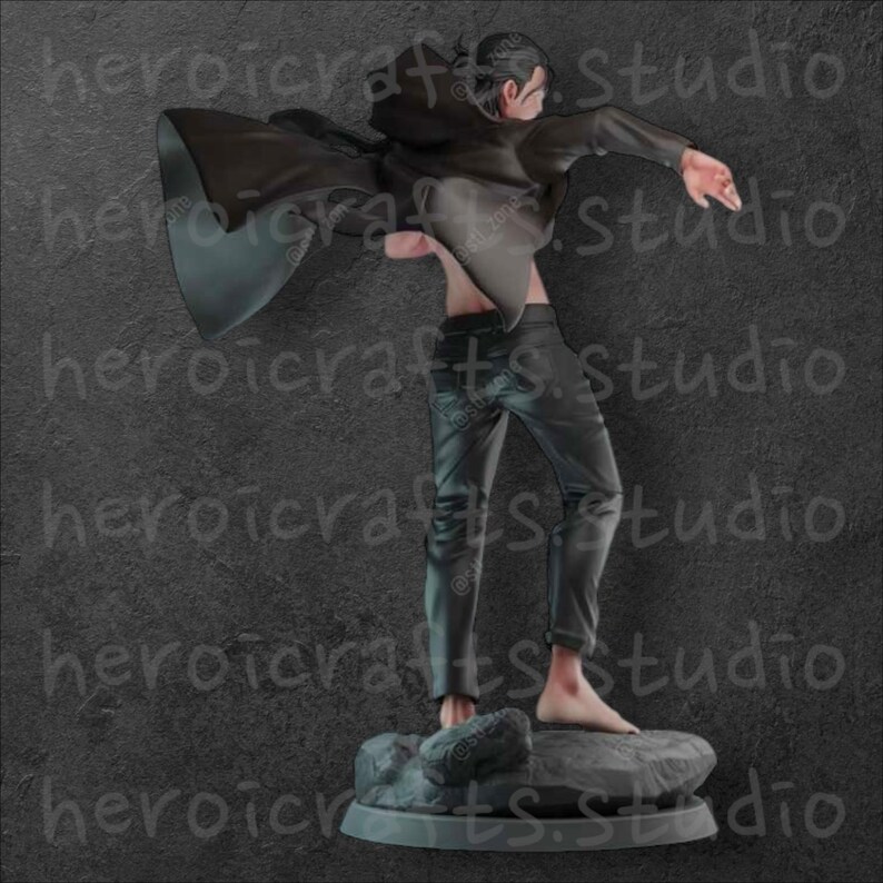 Eren Yeager Figure, Attack on Titan, Anime Collectible, Action Figure ...