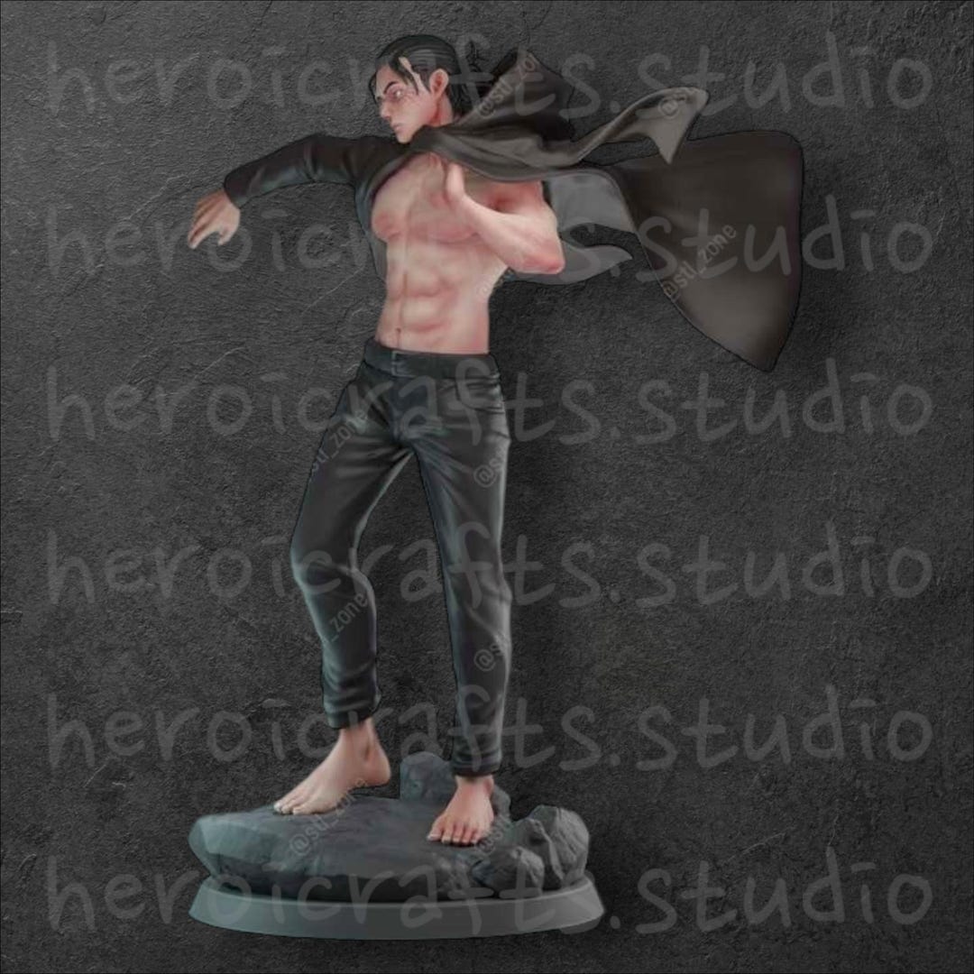 Eren Yeager Figure, Attack on Titan, Anime Collectible, Action Figure ...