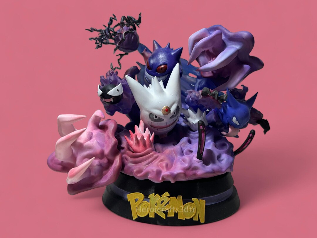 Gengar Family Evolution Diorama / Family Evolution Set / Pokemon ...