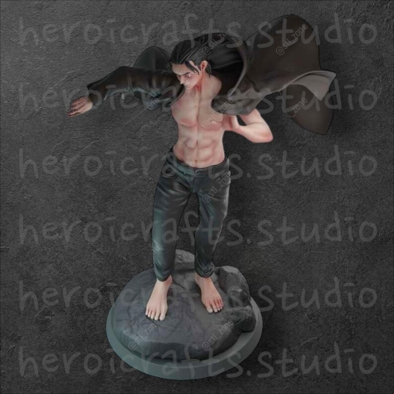 Eren Yeager Figure, Attack on Titan, Anime Collectible, Action Figure ...