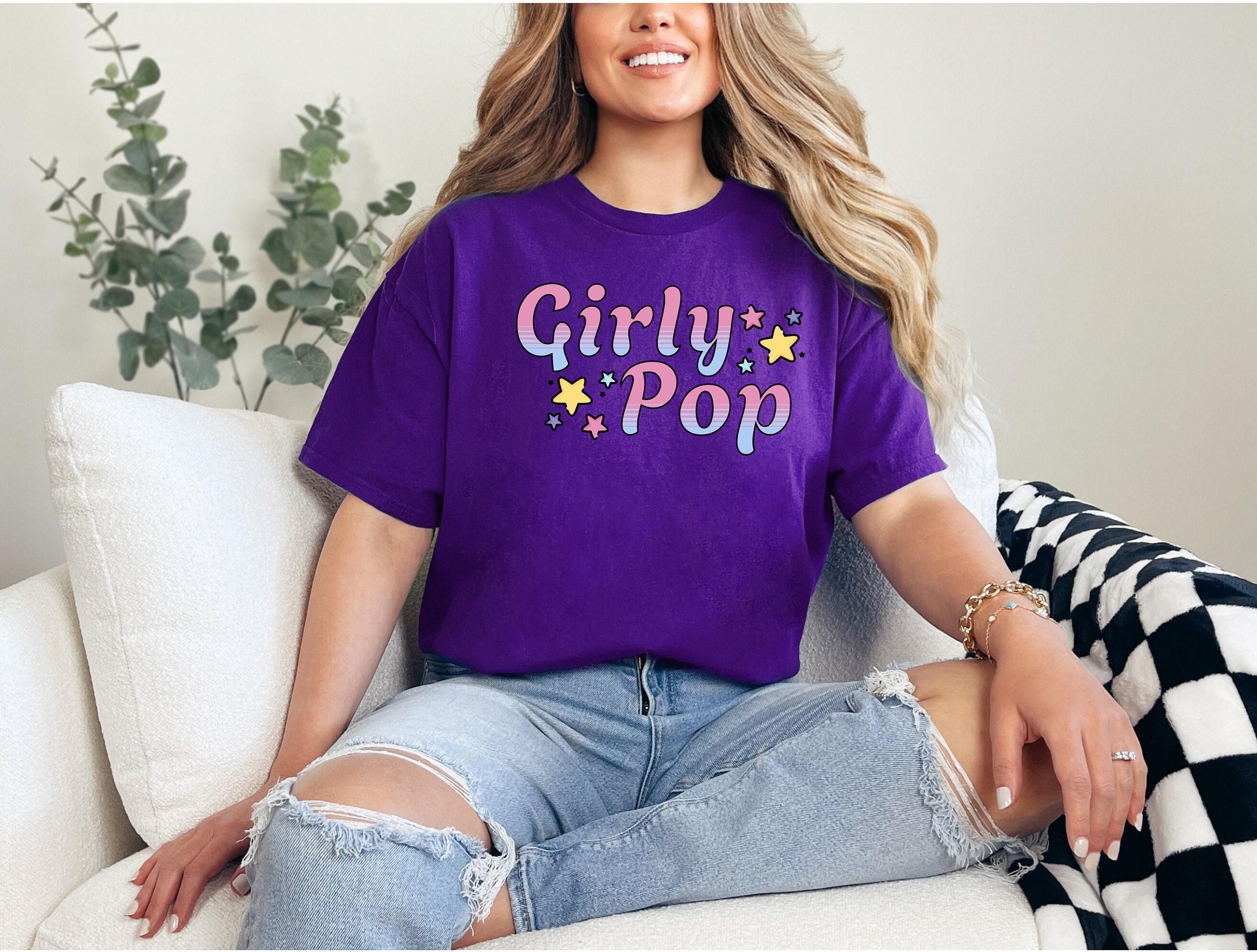 Girly Pop T-shirt Slay Queen Shirt Feminine Girly Pop Gift for Daughter ...