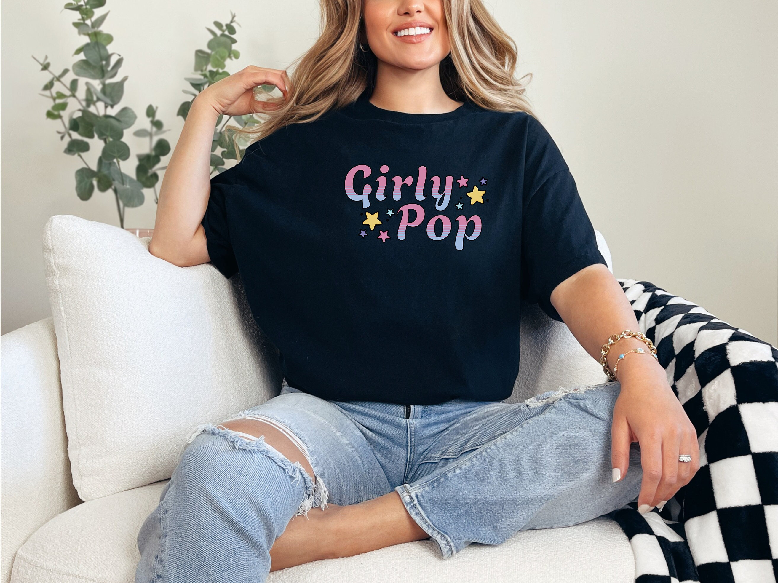 Girly Pop T-shirt Slay Queen Shirt Feminine Girly Pop Gift for Daughter ...