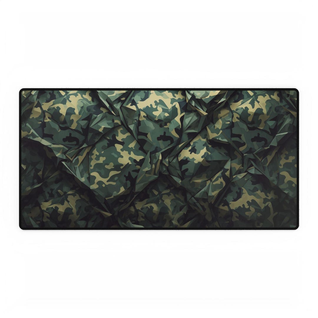 Digital Camo Desk Mat, Computer Gamer Mouse Pad, Office Workstation ...