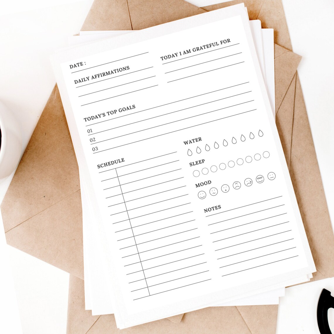 Fillable and Printable Daily Planner, Hourly to Do List, Productivity ...