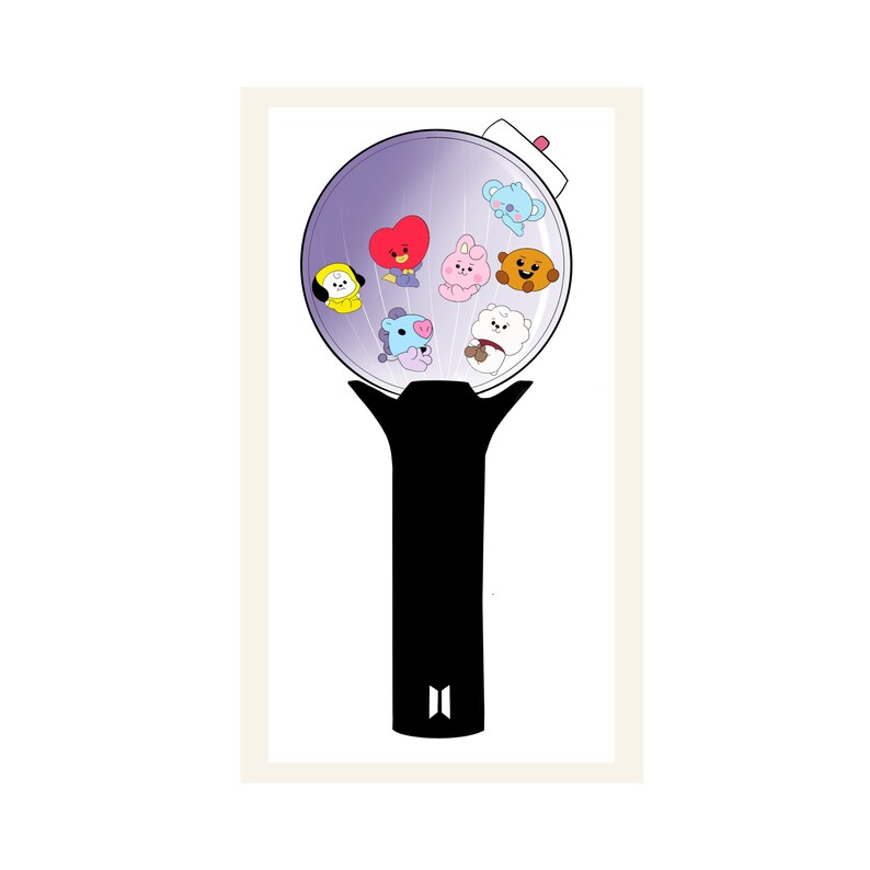 BTS Army Bomb Drawing | Printable Army Bomb Cartoon Drawing | Including ...