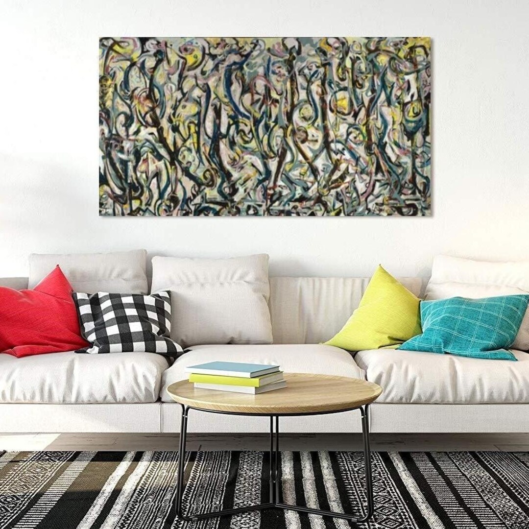 Jackson Pollock Painting,extra Large Wall Art,jackson Pollock Wall Art ...
