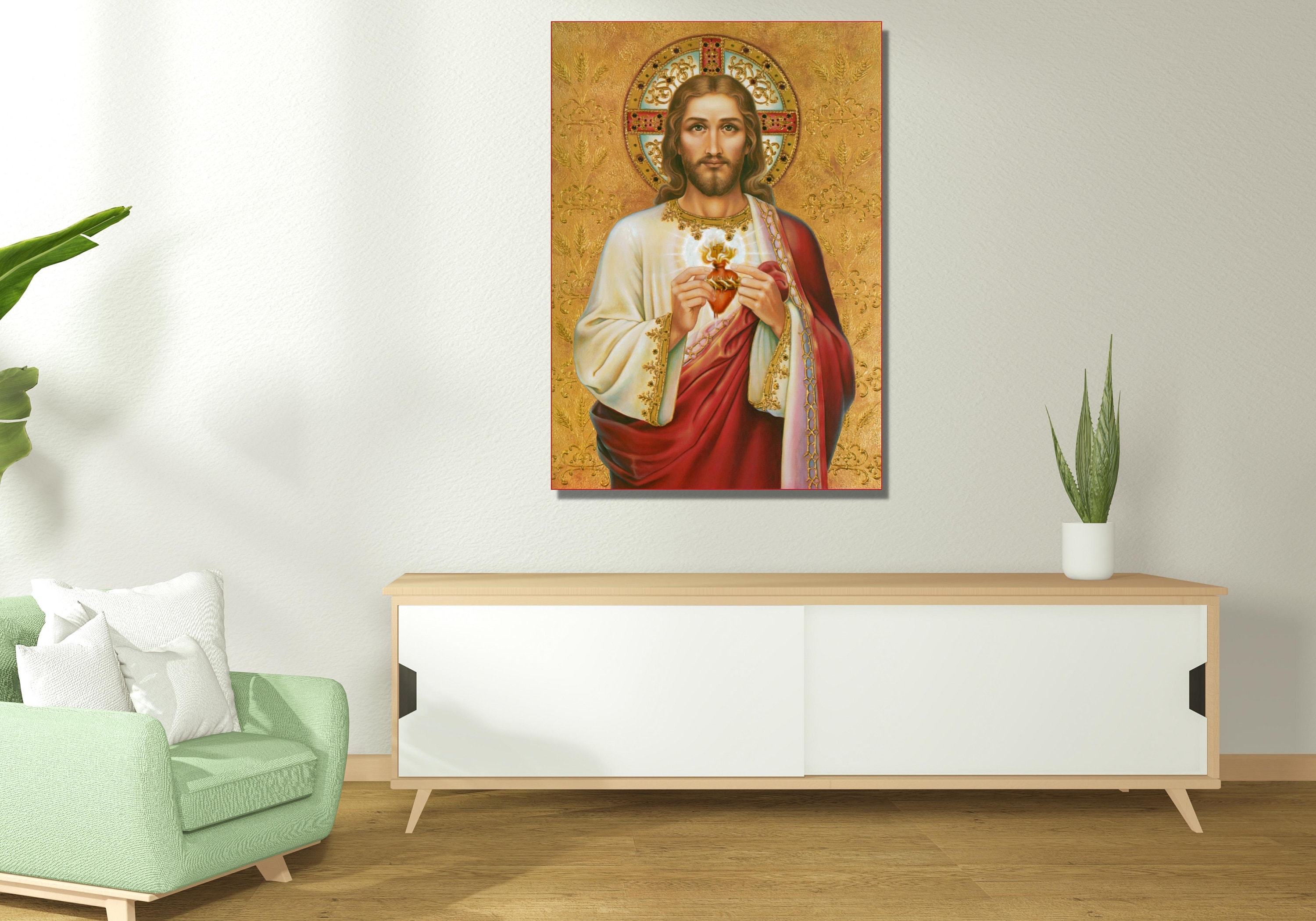 Jesus Face Portrait, Jesus Face Picture, Jesus Christ Canvas, Jesus ...