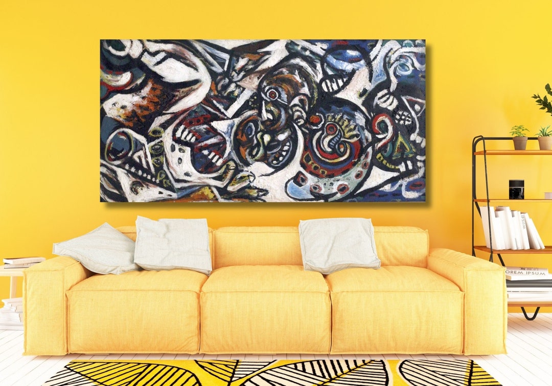 Jackson Pollock Arts, Abstract Canvas Wall Decor, Poster,print Art ...