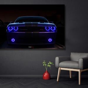 Dodge Challenger SRT Hellcat Print, Challenger Poster, Supercar Wall ...