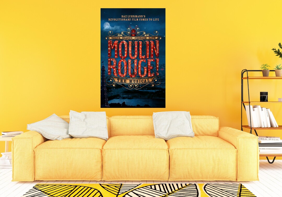 Moulin Rouge Musical Theatre Print Art Poster,moulin Rouge Musical ...