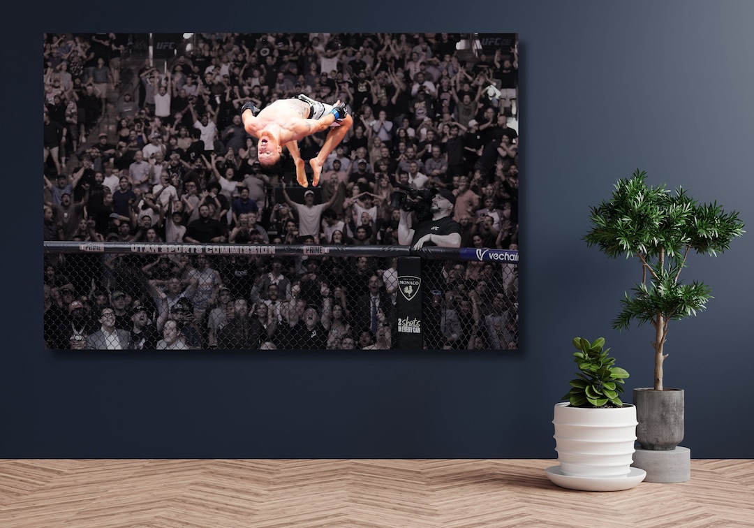 Justin Gaethje Knockout Poster Canvas & Wall Art Print BMF Title KO ...