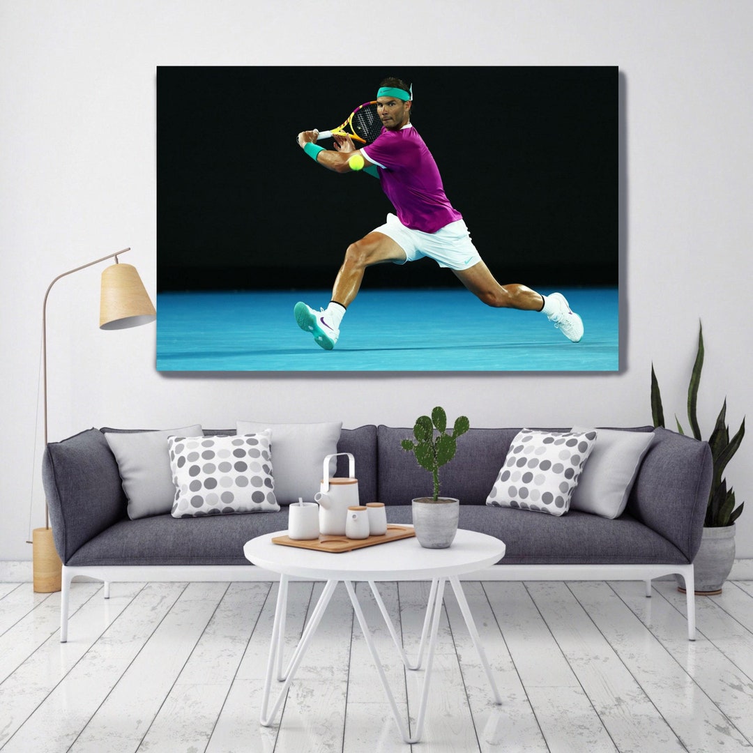 Rafael Nadal Canvas Poster, Motivation Art, Rafael Nadal Wall Art ...
