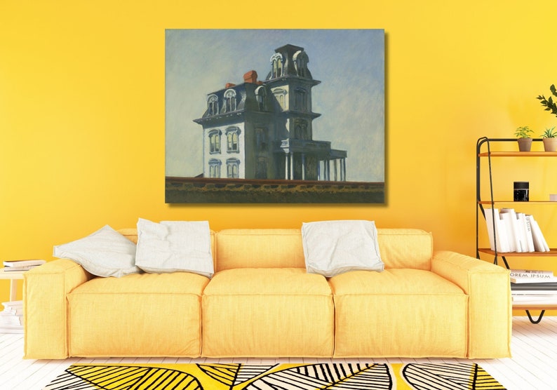 Edward Hopper House by the Railroad Canvas Wall Art , Modern Wall Art ...