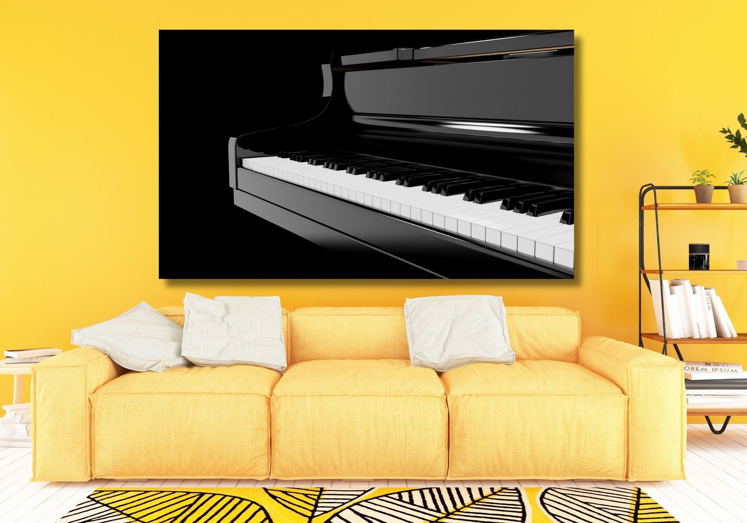 Pianoforte Canvas Print,upright Piano Wall Art, Grand Piano Wall Decor ...