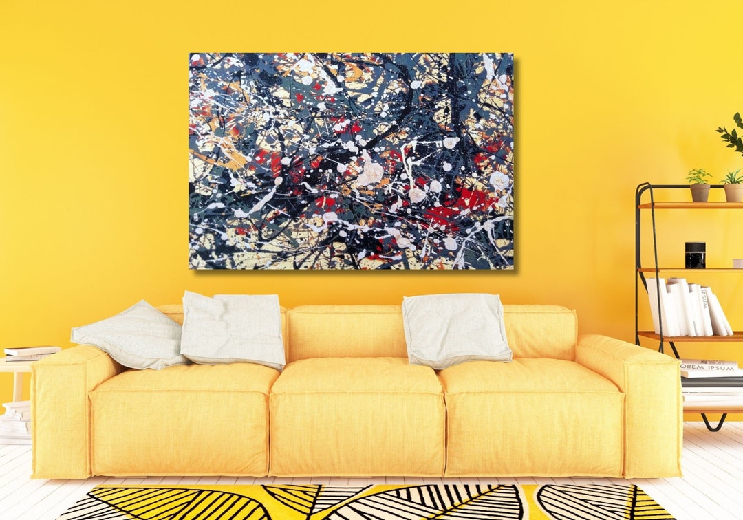 Jackson Pollock Arts, Extra Large Wall Art,jackson Pollock Wall Art ...