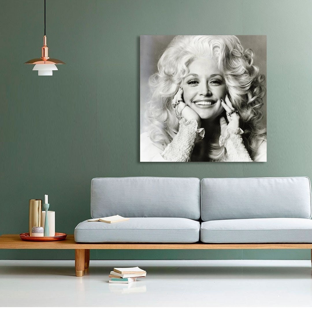 Dolly Parton Poster, Dolly Parton Print, Black and White, Dolly Parton ...