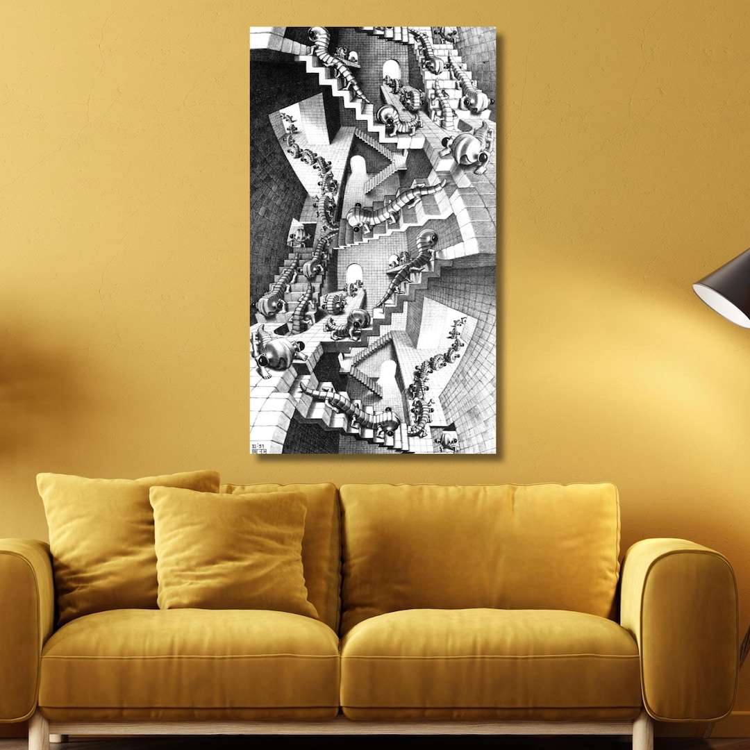 House of Stairs by Maurits Cornelis Escher Wall Art,maurits Cornelis ...