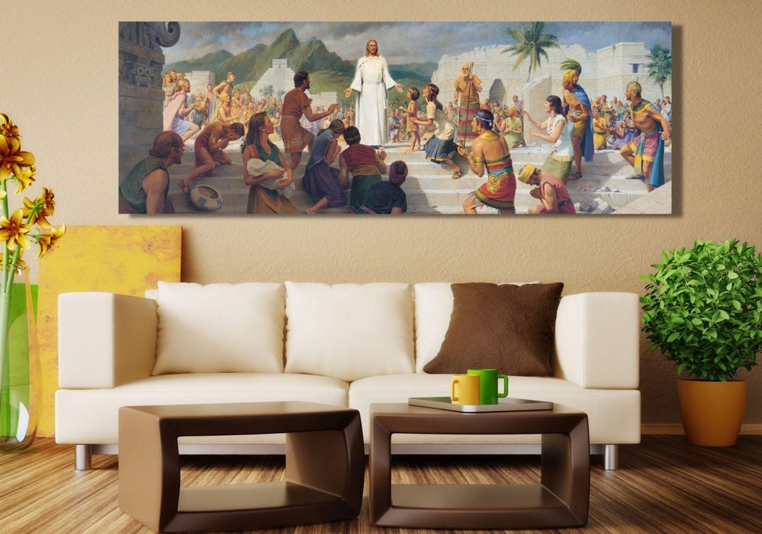 Jesus Christ Panoramic Wall Art Canvas,poster,print,picture,christian ...