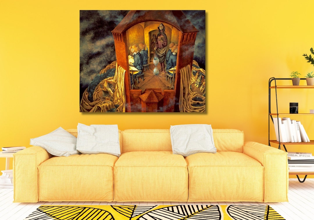 Remedios Varo Print,cat Paradise by Remedios Varo Fine Canvas, Vintage ...